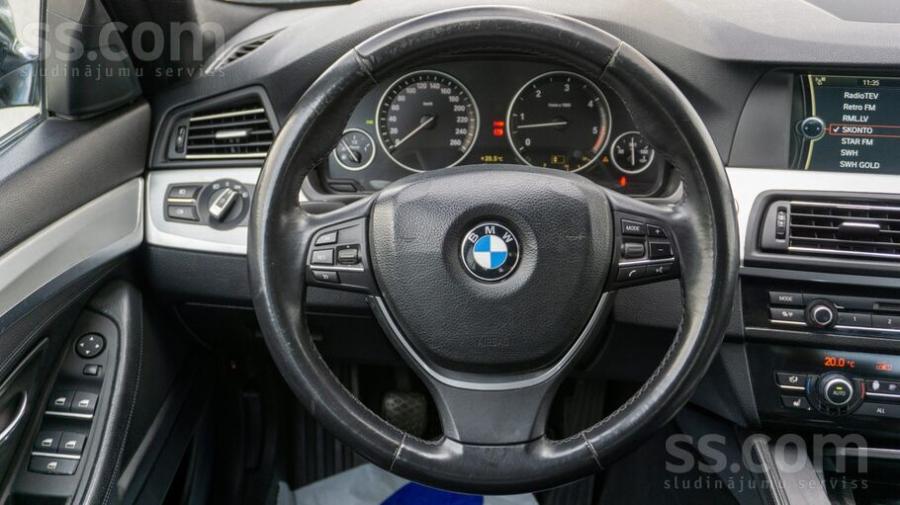 Grey BMW 530 2010 in Riga, with an engine capacity of 3.00 L and mileage of 261 thousand km for 6990 €, photo 15 on AUTOMOTO.COM.LV