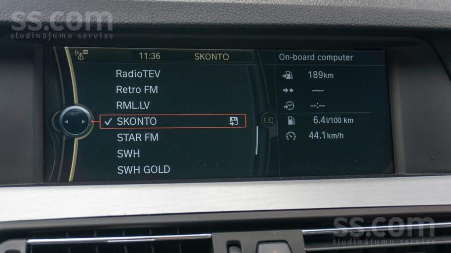 Grey BMW 530 2010 in Riga, with an engine capacity of 3.00 L and mileage of 261 thousand km for 6990 €, photo 18 on AUTOMOTO.COM.LV