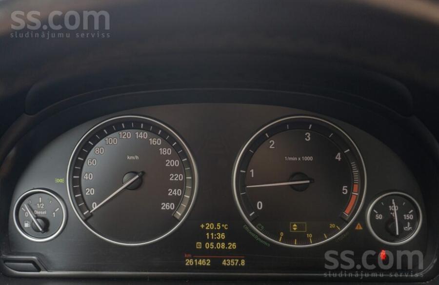 Grey BMW 530 2010 in Riga, with an engine capacity of 3.00 L and mileage of 261 thousand km for 6990 €, photo 23 on AUTOMOTO.COM.LV