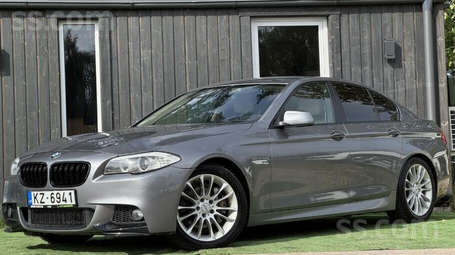 Grey BMW 530 2010 in Riga, with an engine capacity of 3.00 L and mileage of 0 thousand km for 7950 €, photo 3 on AUTOMOTO.COM.LV