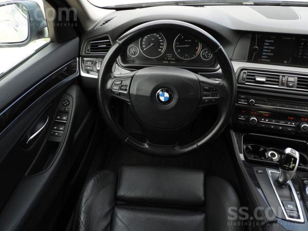 Grey BMW 530 2011 in Riga, with an engine capacity of 3.00 L and mileage of 283 thousand km for 9990 €, photo 11 on AUTOMOTO.COM.LV