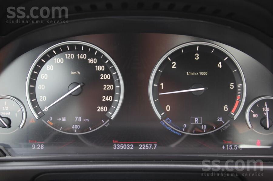 Серый БМВ 530 2012 в Тукумс, объемом двигателя 3.00 л и пробегом 335 тыс. км за 6990 €, фото 26 на AUTOMOTO.COM.LV