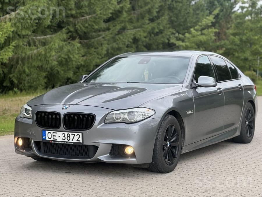Grey BMW 530 2012 in Valmiera, with an engine capacity of 3.00 L and mileage of 215 thousand km for 13490 €, photo 1 on AUTOMOTO.COM.LV