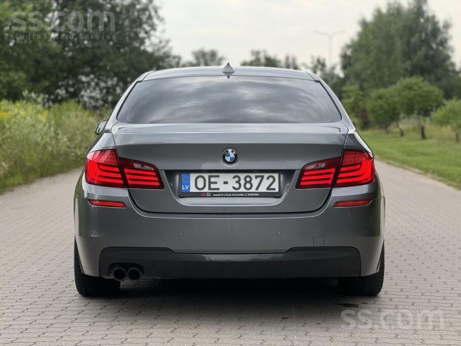 Grey BMW 530 2012 in Valmiera, with an engine capacity of 3.00 L and mileage of 215 thousand km for 13490 €, photo 8 on AUTOMOTO.COM.LV