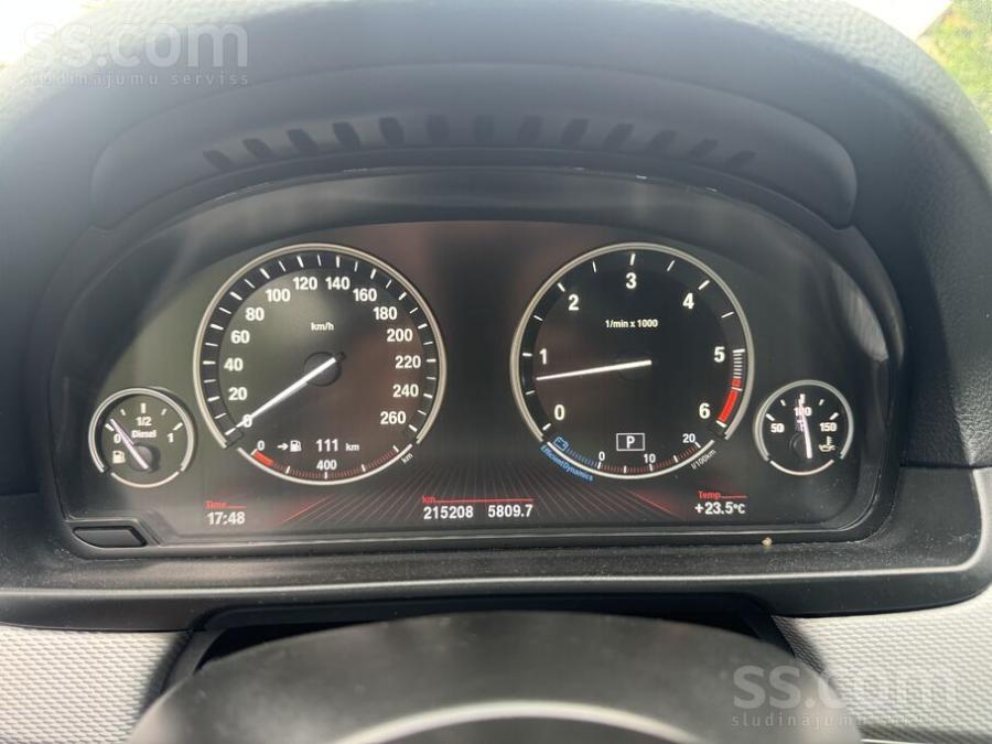 Grey BMW 530 2012 in Valmiera, with an engine capacity of 3.00 L and mileage of 215 thousand km for 13490 €, photo 24 on AUTOMOTO.COM.LV