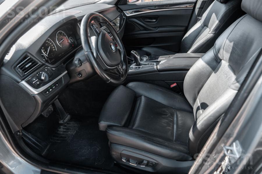 Pelēks BMW 530 2013 Rīga, ar dzinēja tilpumu 3.00 L un nobraukumu 313 tūkst. km par 12000 €, foto 23 vietnē AUTOMOTO.COM.LV