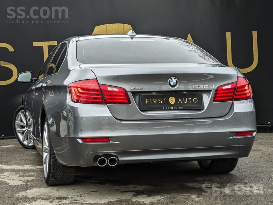 Grey BMW 530 2014 in Tukums, with an engine capacity of 3.00 L and mileage of 220 thousand km for 13990 €, photo 3 on AUTOMOTO.COM.LV