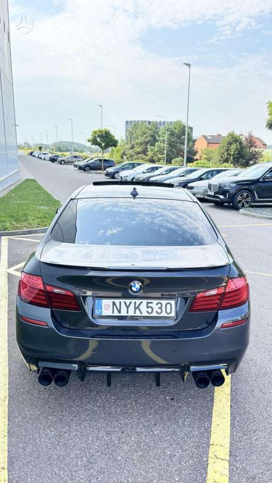 Pelēks BMW 530 2014 Viļņa, ar dzinēja tilpumu 2.99 L un nobraukumu 290 tūkst. km par 14000 €, foto 8 vietnē AUTOMOTO.COM.LV