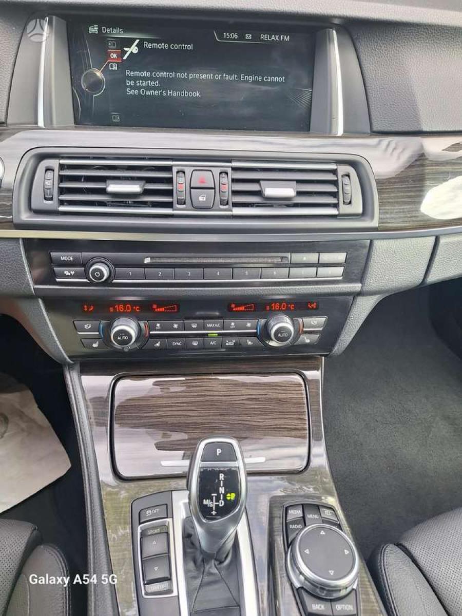 Grey BMW 530 2014 in Kaunas, with an engine capacity of 2.99 L and mileage of 209 thousand km for 10850 €, photo 22 on AUTOMOTO.COM.LV