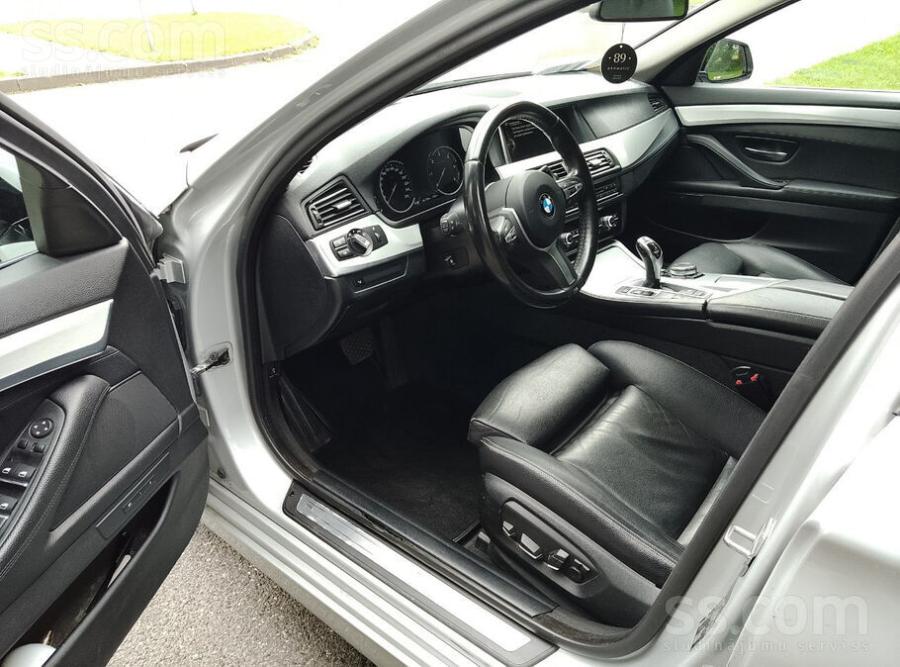 Grey BMW 530 2016 in Riga, with an engine capacity of 3.00 L and mileage of 270 thousand km for 13900 €, photo 13 on AUTOMOTO.COM.LV