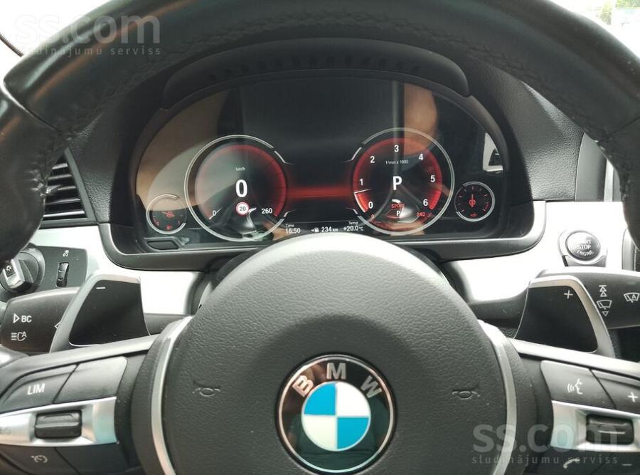 Grey BMW 530 2016 in Riga, with an engine capacity of 3.00 L and mileage of 270 thousand km for 13900 €, photo 15 on AUTOMOTO.COM.LV