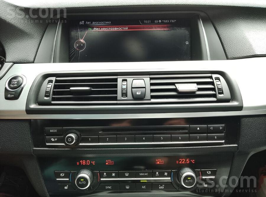 Grey BMW 530 2016 in Riga, with an engine capacity of 3.00 L and mileage of 270 thousand km for 13900 €, photo 17 on AUTOMOTO.COM.LV