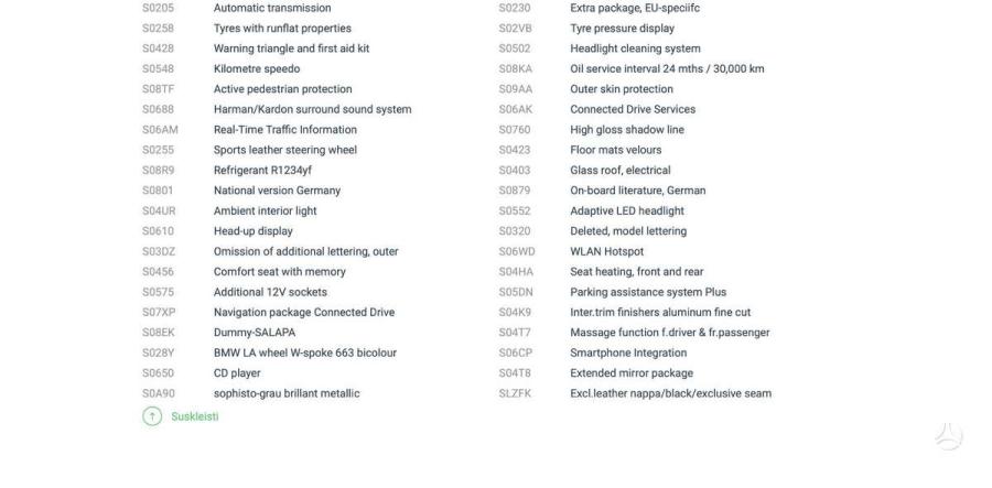 Серый БМВ 530 2017 в Вильнюс, объемом двигателя 2.99 л и пробегом 180 тыс. км за 23800 €, фото 30 на AUTOMOTO.COM.LV