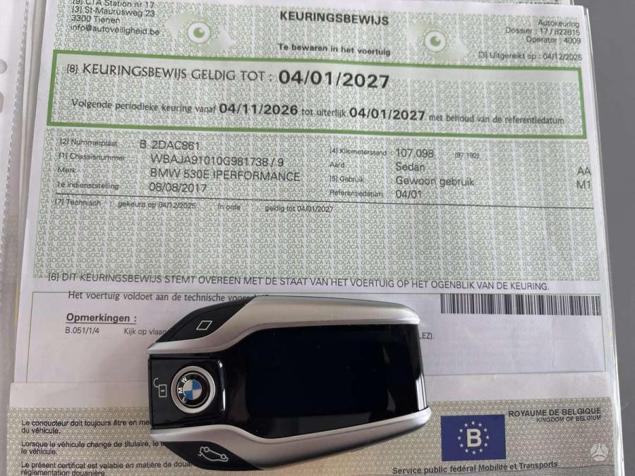 Pelēks BMW 530 2017 Kauņa, ar dzinēja tilpumu 2.00 L un nobraukumu 109 tūkst. km par 20700 €, foto 23 vietnē AUTOMOTO.COM.LV