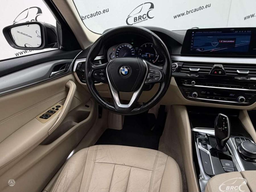Grey BMW 530 2017 in Vilnius, with an engine capacity of 2.99 L and mileage of 346 thousand km for 17500 €, photo 15 on AUTOMOTO.COM.LV