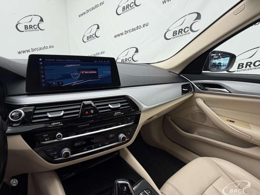 Grey BMW 530 2017 in Vilnius, with an engine capacity of 2.99 L and mileage of 346 thousand km for 17500 €, photo 29 on AUTOMOTO.COM.LV