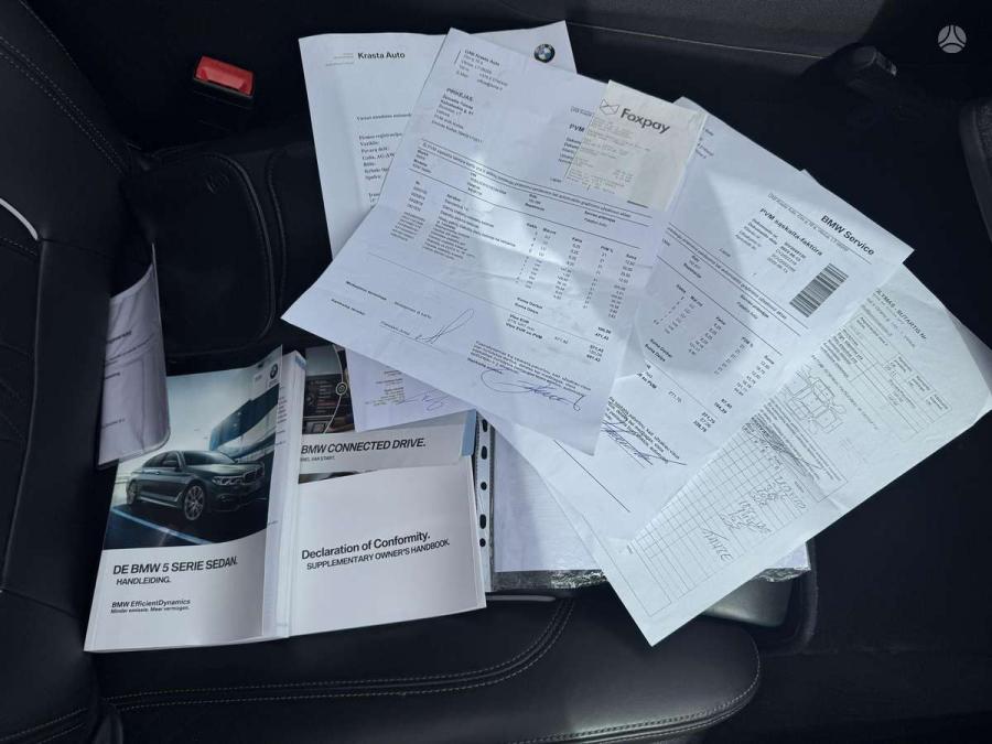 Grey BMW 530 2017 in Kaunas, with an engine capacity of 2.99 L and mileage of 259 thousand km for 22500 €, photo 41 on AUTOMOTO.COM.LV