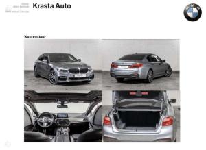 Grey BMW 530 2017 in Kaunas, with an engine capacity of 2.99 L and mileage of 259 thousand km for 22500 €, photo 43 on AUTOMOTO.COM.LV