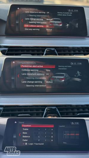 Pelēks BMW 530 2017 Kauņa, ar dzinēja tilpumu 3.00 L un nobraukumu 259 tūkst. km par 22300 €, foto 17 vietnē AUTOMOTO.COM.LV