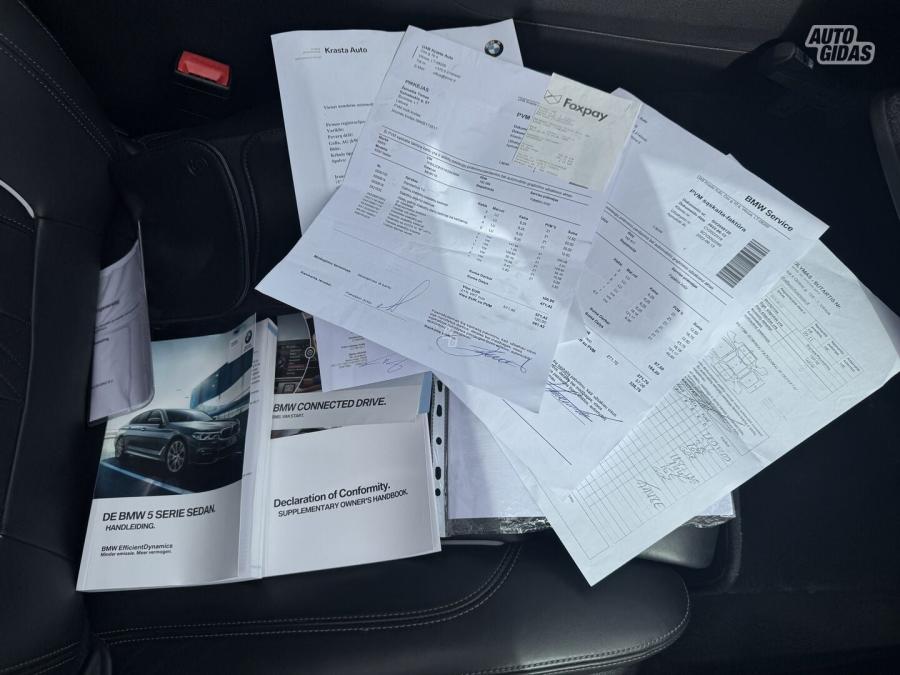 Pelēks BMW 530 2017 Kauņa, ar dzinēja tilpumu 3.00 L un nobraukumu 259 tūkst. km par 22300 €, foto 29 vietnē AUTOMOTO.COM.LV