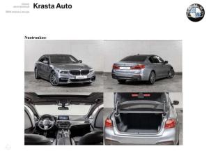 Pelēks BMW 530 2017 Kauņa, ar dzinēja tilpumu 3.00 L un nobraukumu 259 tūkst. km par 22300 €, foto 32 vietnē AUTOMOTO.COM.LV