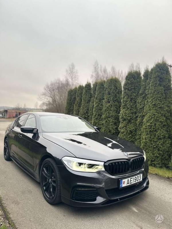 Grey BMW 530 2018 in Vilnius, with an engine capacity of 2.00 L and mileage of 132 thousand km for 22900 €, photo 5 on AUTOMOTO.COM.LV