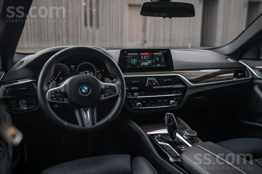 Grey BMW 530 2018 in Riga, with an engine capacity of 3.00 L and mileage of 110 thousand km for 28777 €, photo 6 on AUTOMOTO.COM.LV