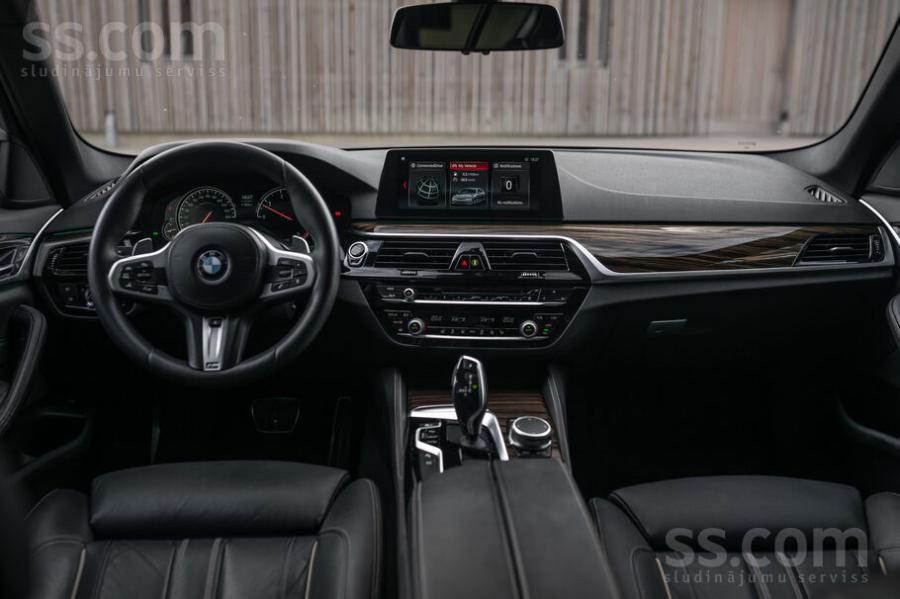 Grey BMW 530 2018 in Riga, with an engine capacity of 3.00 L and mileage of 110 thousand km for 28777 €, photo 7 on AUTOMOTO.COM.LV