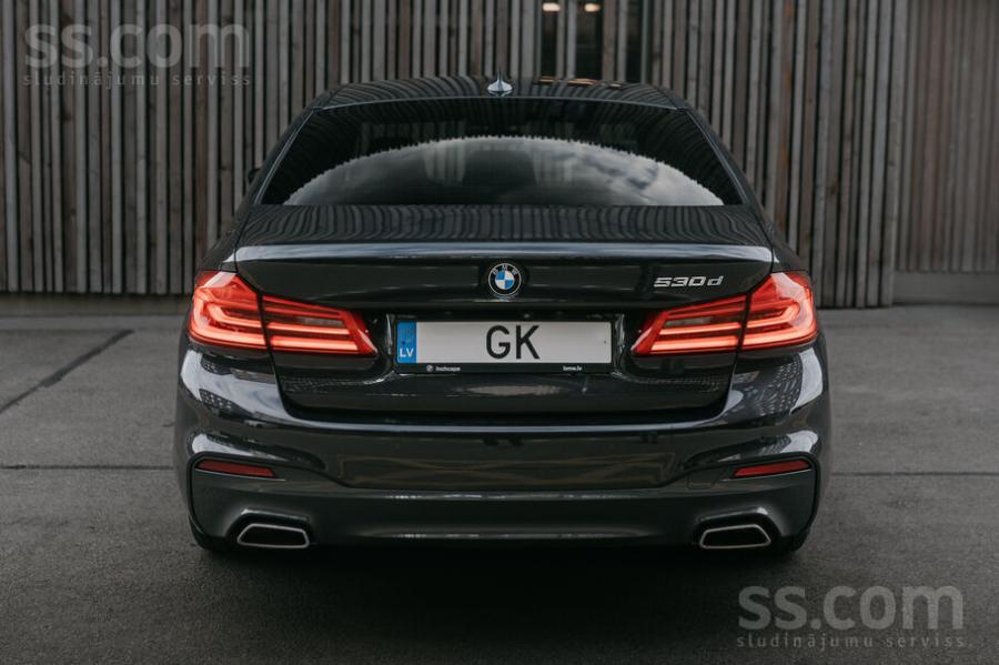 Grey BMW 530 2018 in Riga, with an engine capacity of 3.00 L and mileage of 110 thousand km for 28777 €, photo 18 on AUTOMOTO.COM.LV