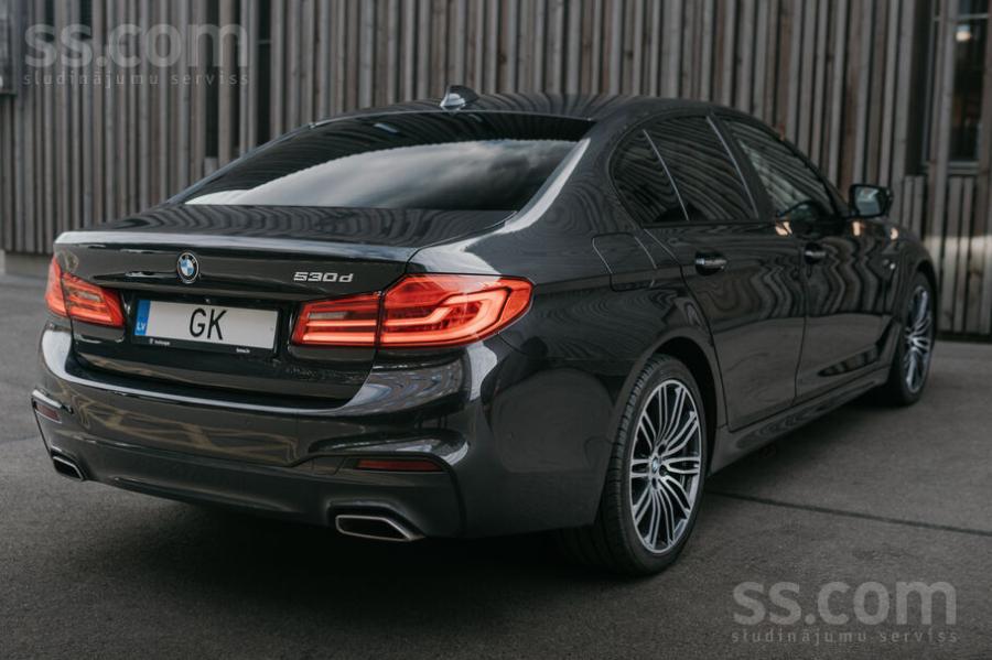 Grey BMW 530 2018 in Riga, with an engine capacity of 3.00 L and mileage of 110 thousand km for 28777 €, photo 19 on AUTOMOTO.COM.LV