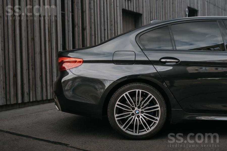 Grey BMW 530 2018 in Riga, with an engine capacity of 3.00 L and mileage of 110 thousand km for 28777 €, photo 21 on AUTOMOTO.COM.LV