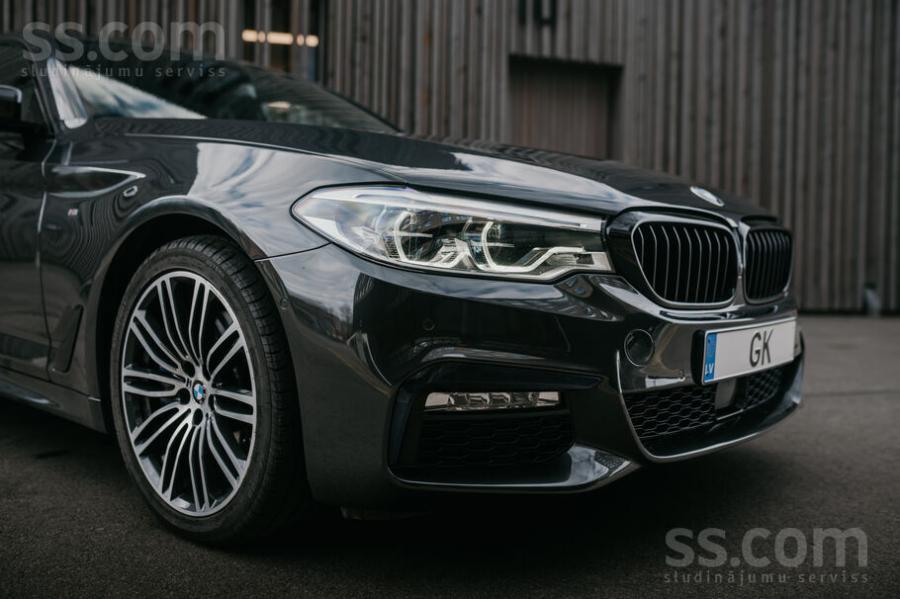 Grey BMW 530 2018 in Riga, with an engine capacity of 3.00 L and mileage of 110 thousand km for 28777 €, photo 25 on AUTOMOTO.COM.LV