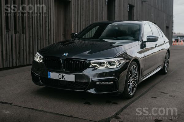 Grey BMW 530 2018 in Riga, with an engine capacity of 3.00 L and mileage of 110 thousand km for 28777 €, photo 2 on AUTOMOTO.COM.LV