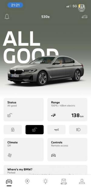Pelēks BMW 530 2021 Viļņa, ar dzinēja tilpumu 2.00 L un nobraukumu 199 tūkst. km par 28000 €, foto 24 vietnē AUTOMOTO.COM.LV