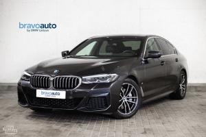 Pelēks BMW 530 2021 Viļņa, ar dzinēja tilpumu 2.00 L un nobraukumu 58 tūkst. km par 37991 €, foto  vietnē AUTOMOTO.COM.LV