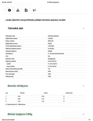Pelēks BMW 530 2001 Rīga, ar dzinēja tilpumu 3.00 L un nobraukumu 259 tūkst. km par 3950 €, foto 12 vietnē AUTOMOTO.COM.LV