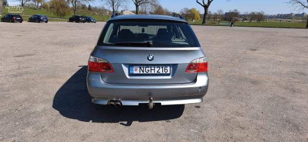 Grey BMW 530 2004 in Kaunas, with an engine capacity of 3.00 L and mileage of 423 thousand km for 2500 €, photo 6 on AUTOMOTO.COM.LV