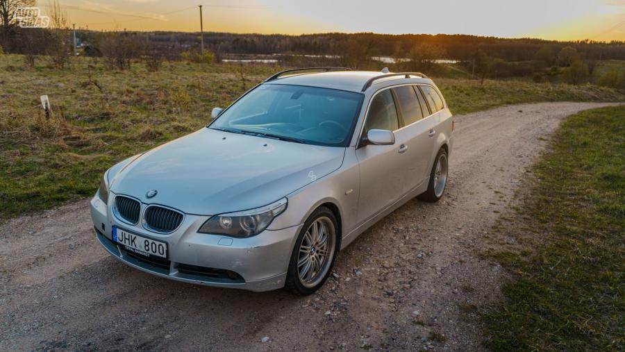 Pelēks BMW 530 2004 Zarasai, ar dzinēja tilpumu 3.00 L un nobraukumu 427 tūkst. km par 2600 €, foto 3 vietnē AUTOMOTO.COM.LV