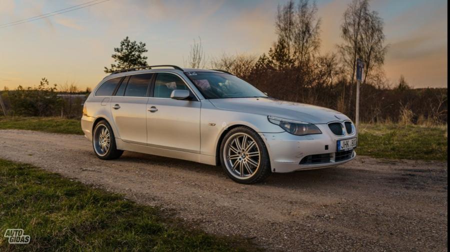 Pelēks BMW 530 2004 Zarasai, ar dzinēja tilpumu 3.00 L un nobraukumu 427 tūkst. km par 2600 €, foto 10 vietnē AUTOMOTO.COM.LV