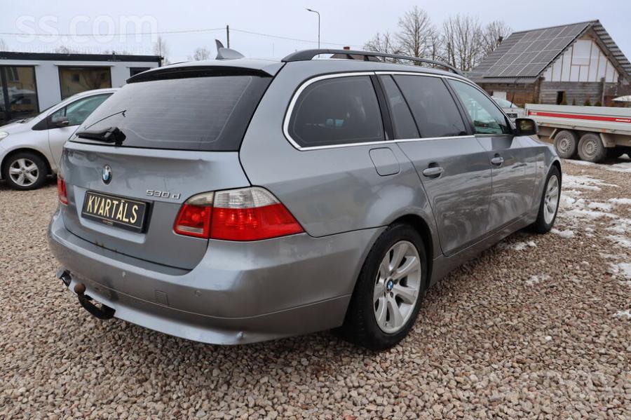 Grey BMW 530 2004 in Riga, with an engine capacity of 3.00 L and mileage of 367 thousand km for 3490 €, photo 5 on AUTOMOTO.COM.LV