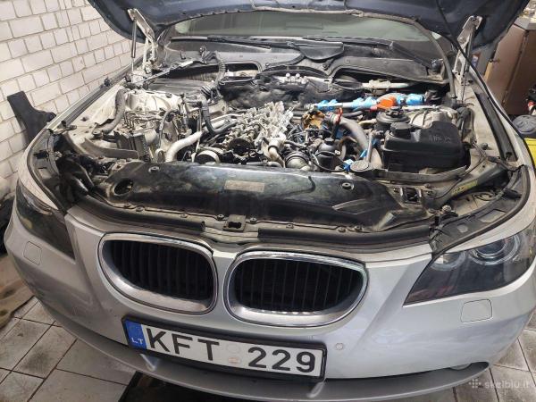 Grey BMW 530 2004 in Vilnius, with an engine capacity of 3.00 L and mileage of 101 thousand km for 4500 €, photo 2 on AUTOMOTO.COM.LV