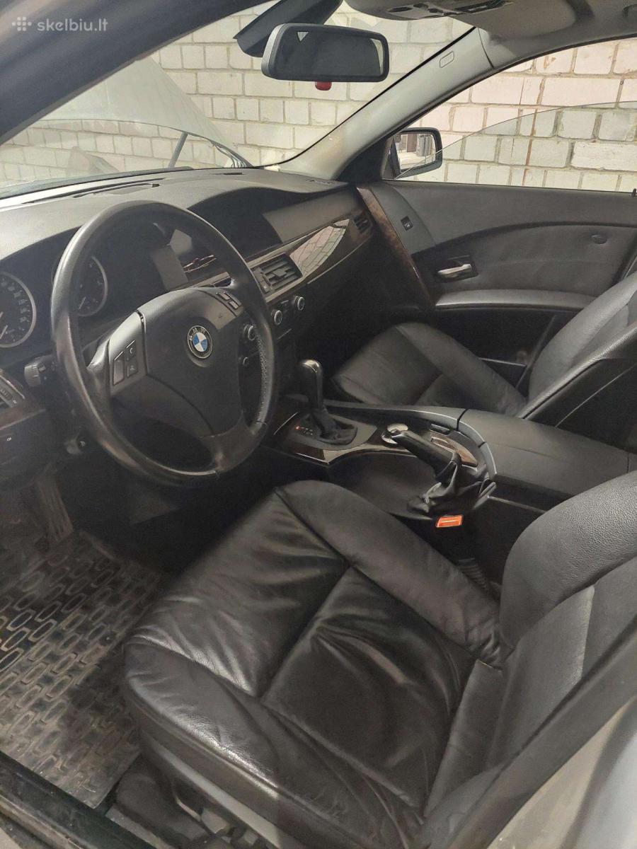 Pelēks BMW 530 2004 Viļņa, ar dzinēja tilpumu 3.00 L un nobraukumu 101 tūkst. km par 4500 €, foto 7 vietnē AUTOMOTO.COM.LV