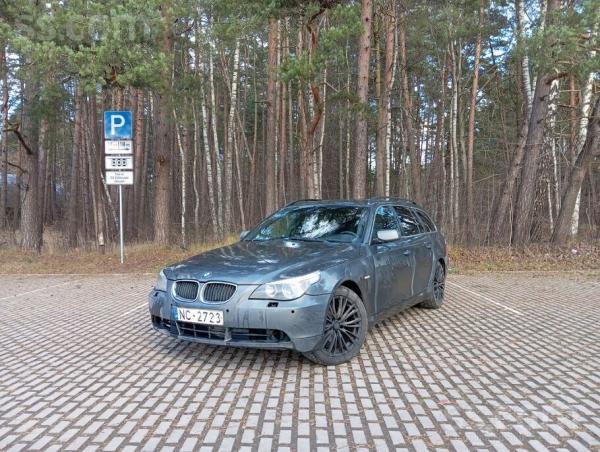 Grey BMW 530 2005 in Jurmala, with an engine capacity of 3.00 L and mileage of 450 thousand km for 2290 €, photo 2 on AUTOMOTO.COM.LV