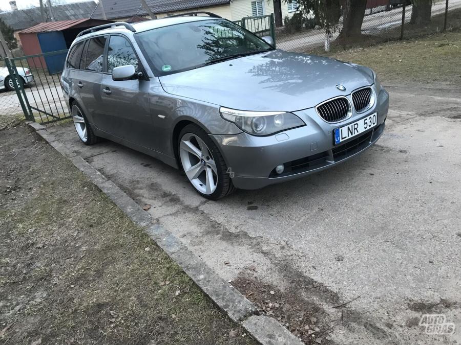 Grey BMW 530 2005 in Vilnius, with an engine capacity of 3.00 L and mileage of 450 thousand km for 3300 €, photo 9 on AUTOMOTO.COM.LV