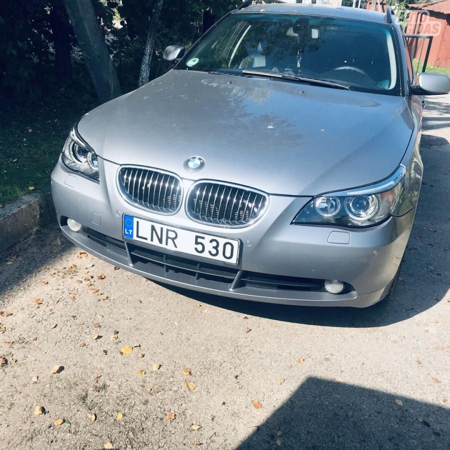 Grey BMW 530 2005 in Vilnius, with an engine capacity of 3.00 L and mileage of 450 thousand km for 3300 €, photo 12 on AUTOMOTO.COM.LV