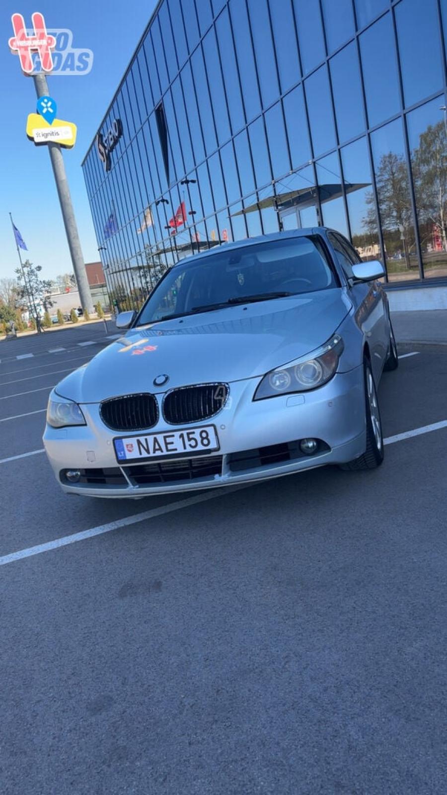 Pelēks BMW 530 2005 Kauņa, ar dzinēja tilpumu 3.00 L un nobraukumu 314 tūkst. km par 2400 €, foto 1 vietnē AUTOMOTO.COM.LV