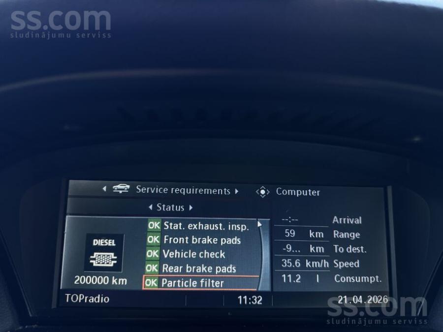 Grey BMW 530 2005 in Riga, with an engine capacity of 3.00 L and mileage of 339 thousand km for 3490 €, photo 14 on AUTOMOTO.COM.LV