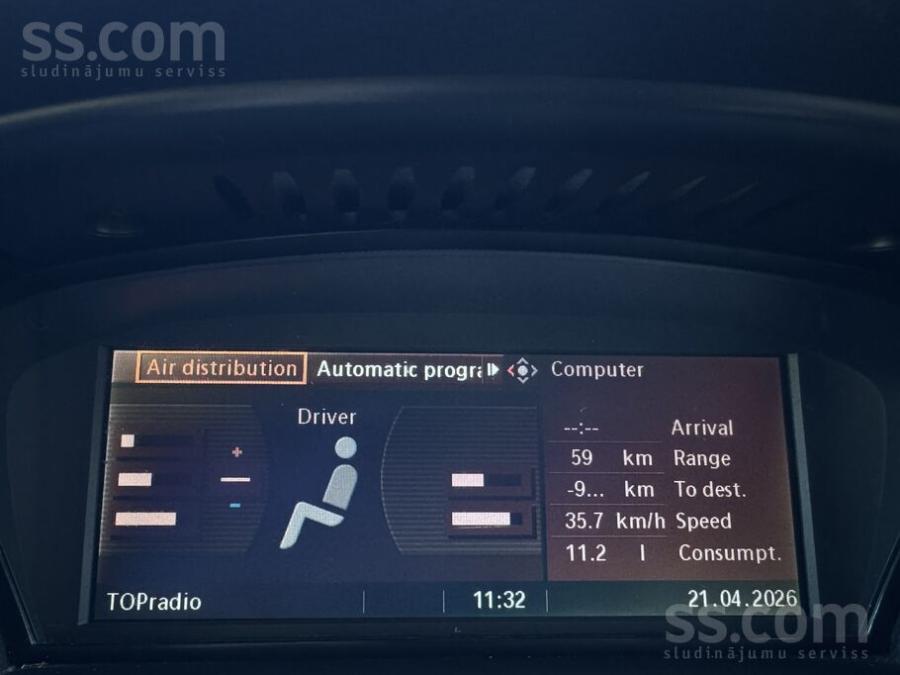 Grey BMW 530 2005 in Riga, with an engine capacity of 3.00 L and mileage of 339 thousand km for 3490 €, photo 15 on AUTOMOTO.COM.LV
