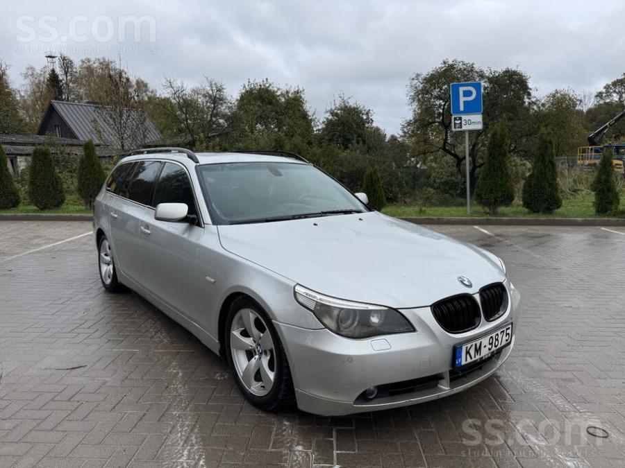 Grey BMW 530 2005 in Dobele, with an engine capacity of 3.00 L and mileage of 348 thousand km for 2700 €, photo 1 on AUTOMOTO.COM.LV