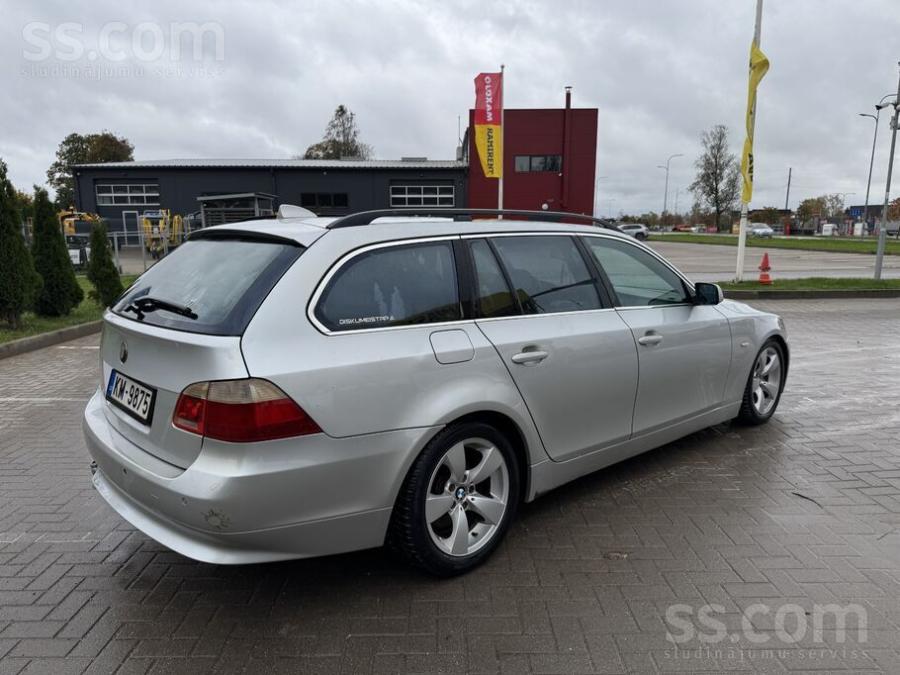 Grey BMW 530 2005 in Dobele, with an engine capacity of 3.00 L and mileage of 348 thousand km for 2700 €, photo 3 on AUTOMOTO.COM.LV